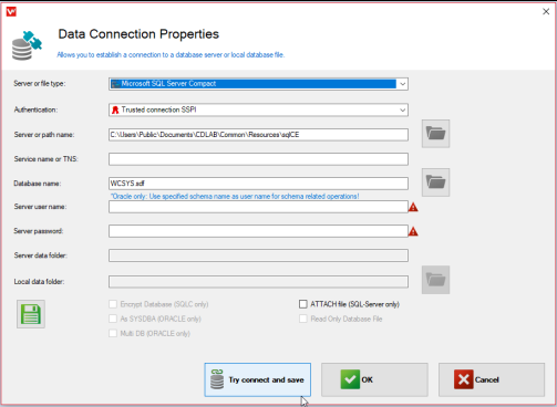 WinCan VX System Login – WinCan