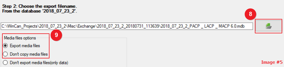 How to export to PACP – WinCan