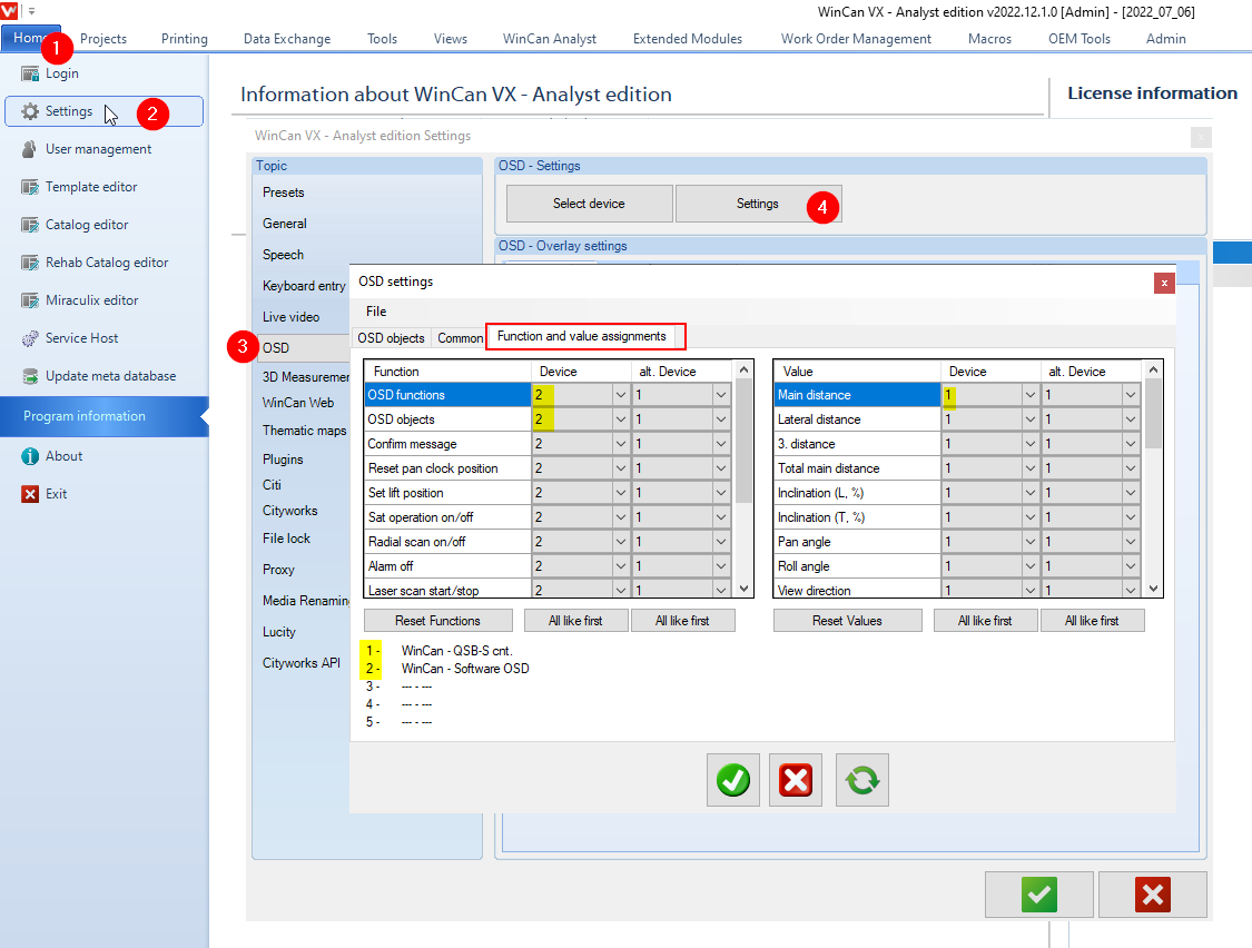 QSB Encoder Set up – WinCan